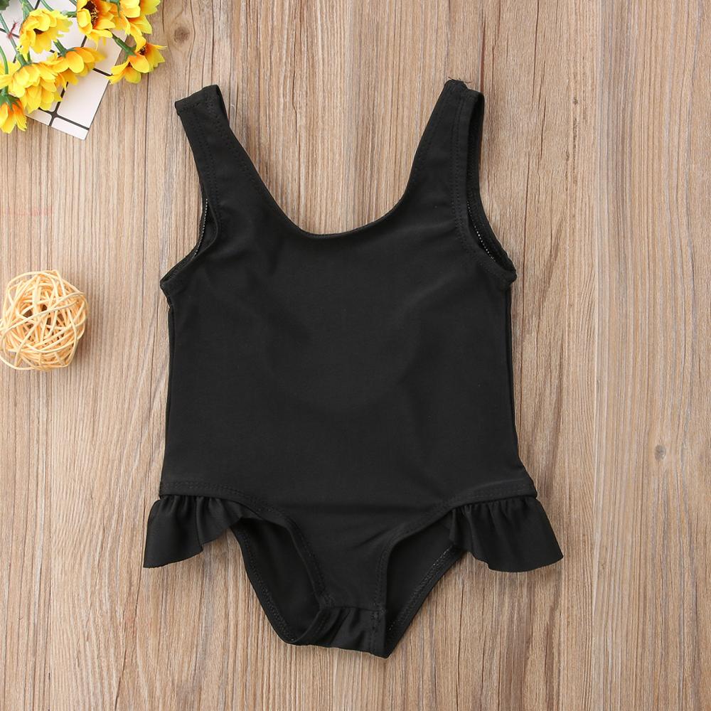 Newborn Baby Girls Swimwear Kids Swimsuit Solid Co... – Grandado