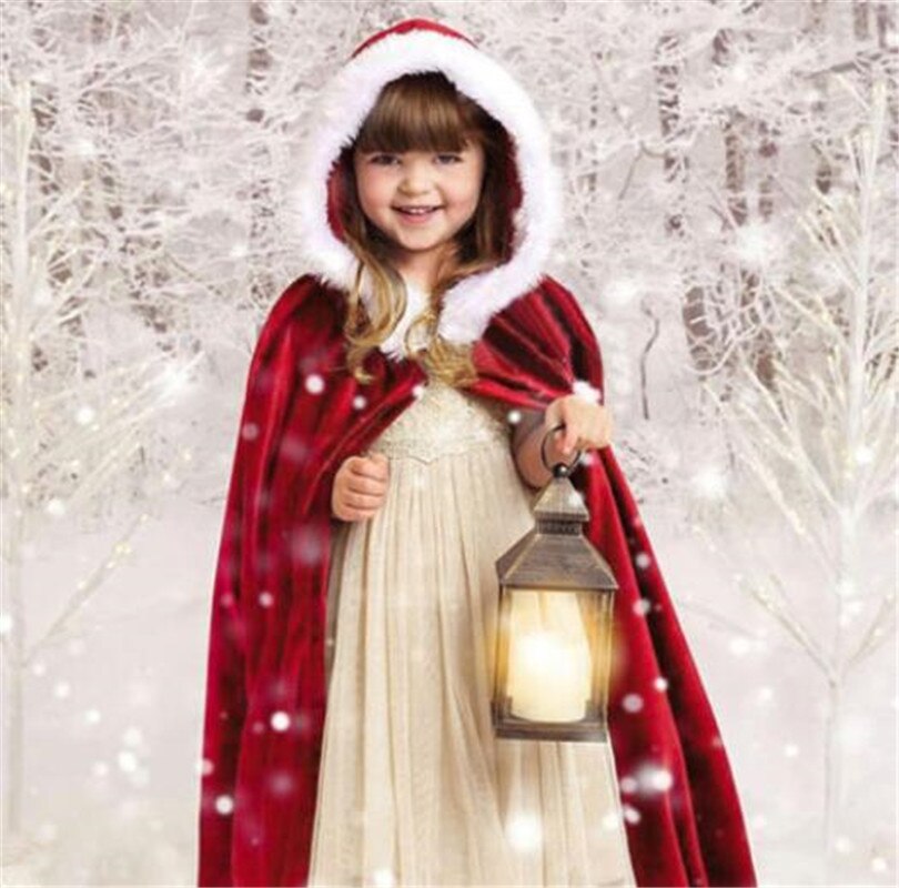 Baby Meisjes Mantel Faux Bont Zoom Hooded Bloem Me... – Grandado