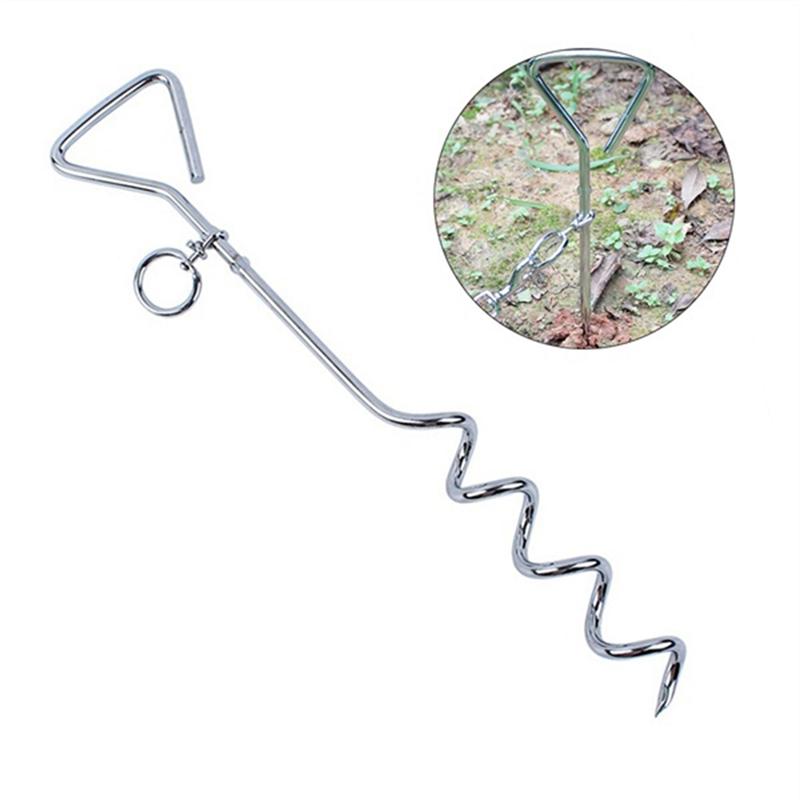 Heavy Duty Dog Tie Out Stake Pet Leash Anchor Stak... – Grandado