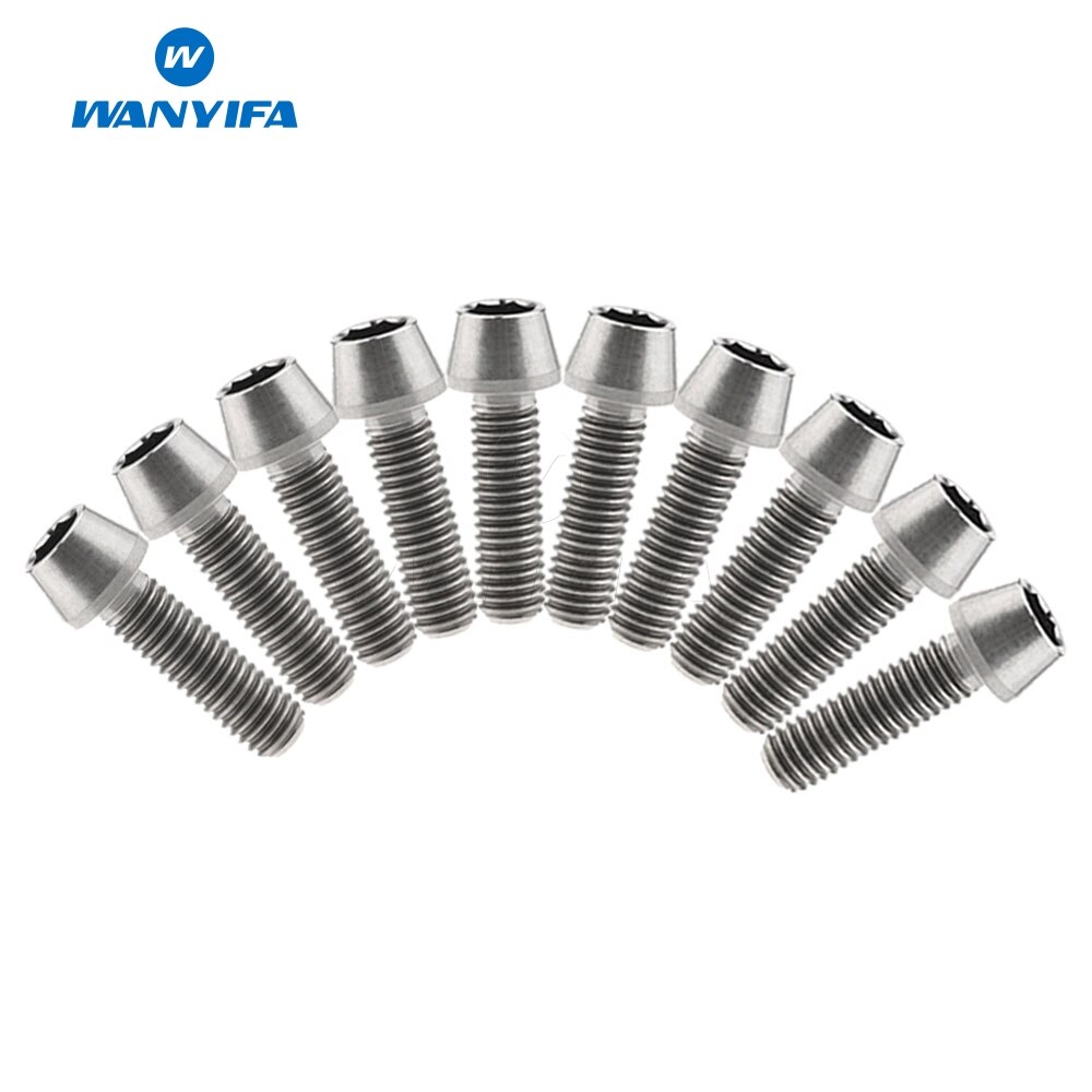 Wanyifa 10pcs Titanium Ti Bolt Screw M6 x 18mm Tap... – Grandado
