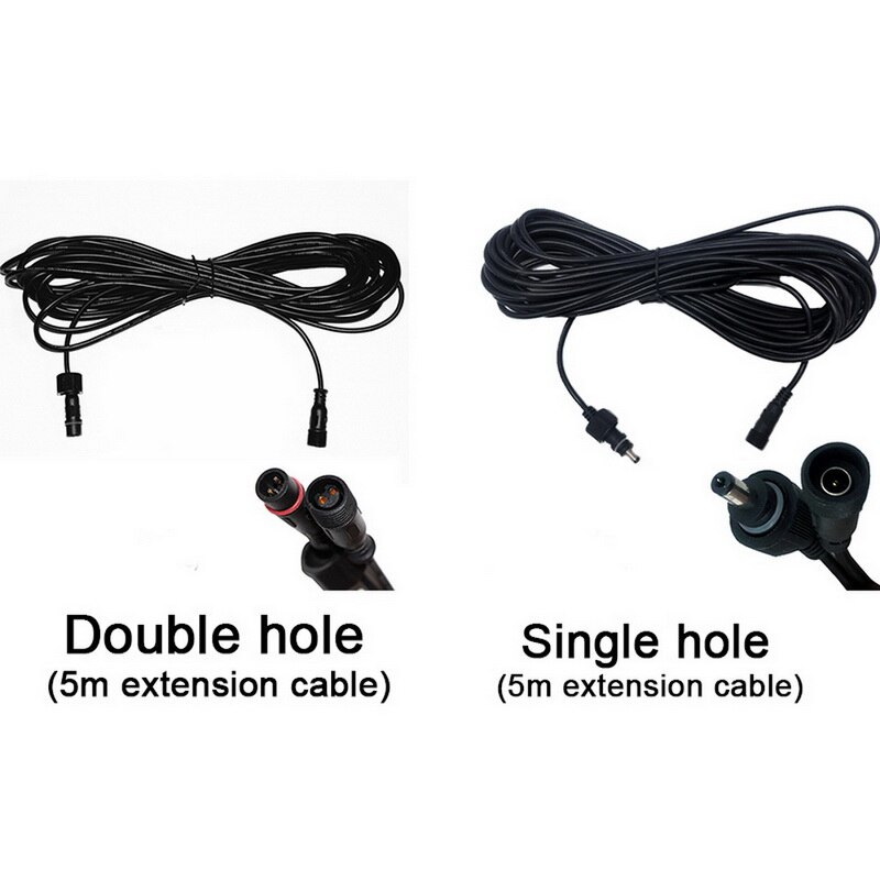 LED Solar Light Extension Cable 5 Meters Waterproo... – Grandado