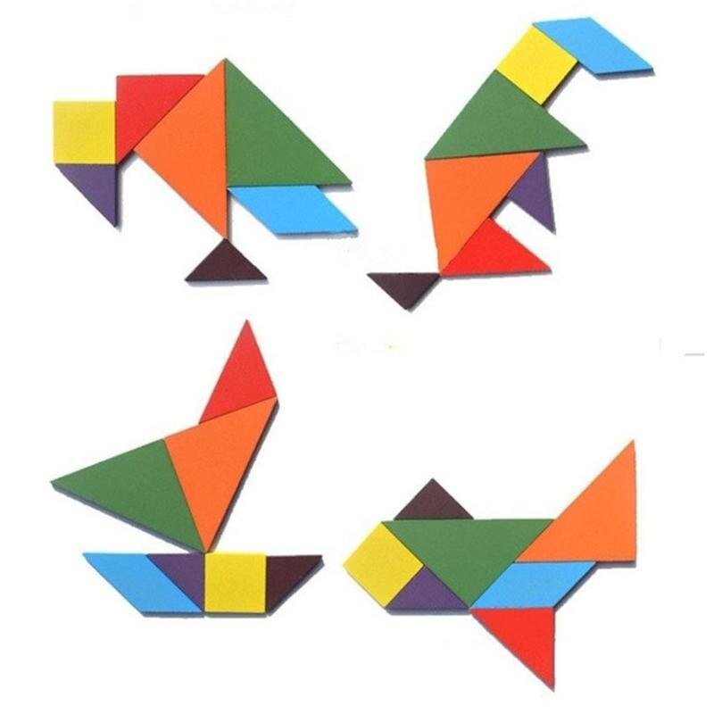 Wooden Tangram Early Childhood Educational Toys DI... – Grandado