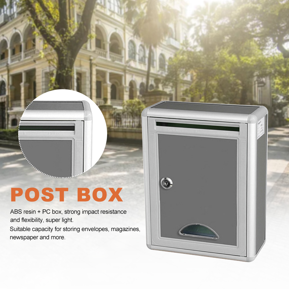 Parcel Home Post Box Durable Lockable Secure Vinta... – Grandado