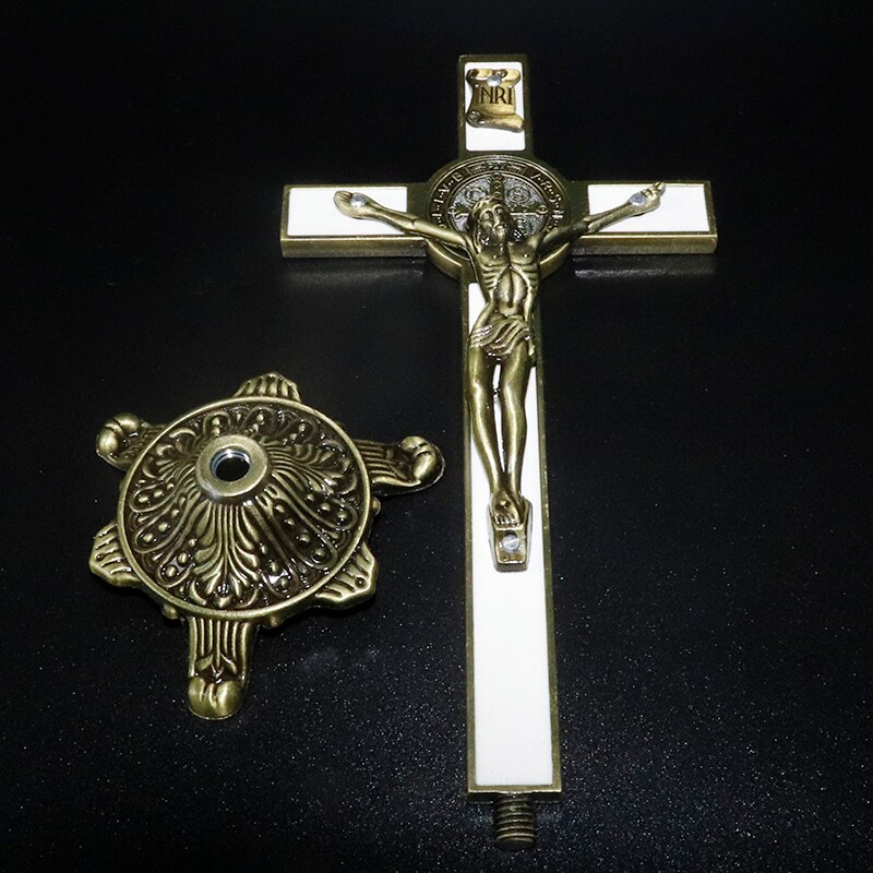 Christian cross table jesus cristo Saint Benedict ... – Grandado