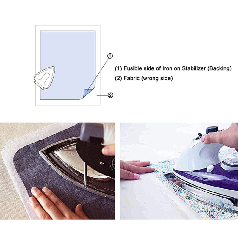 5Yards 30cm Width Fusible Embroidered Backing Non-... – Grandado