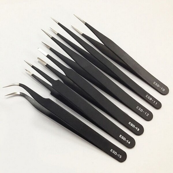 6PCS/Set Electronics Tweezers Forceps Anti-static ... – Vicedeal