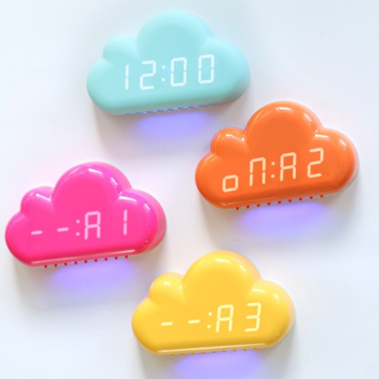 Cloud Alarm Clock Ultra Quiet LED Electronic Alarm... – Grandado