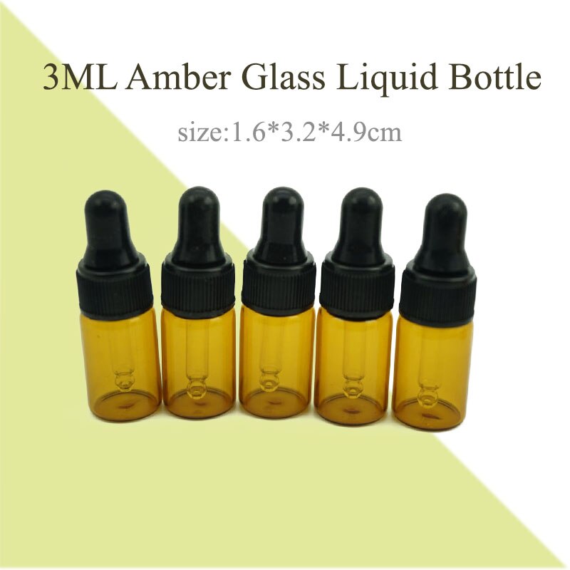 5Pcs 3Ml Duurzaam Amber Glas Vloeistof Reagens Pip... – Grandado