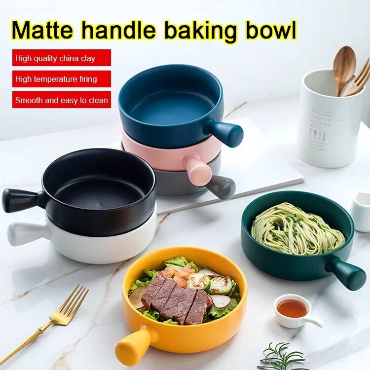 Keramische Met Handvat Kom Slakom Oven Speciale Ba... – Vicedeal