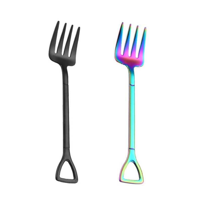 Magic color stainless steel 304 small fork gold-pl... – Vicedeal