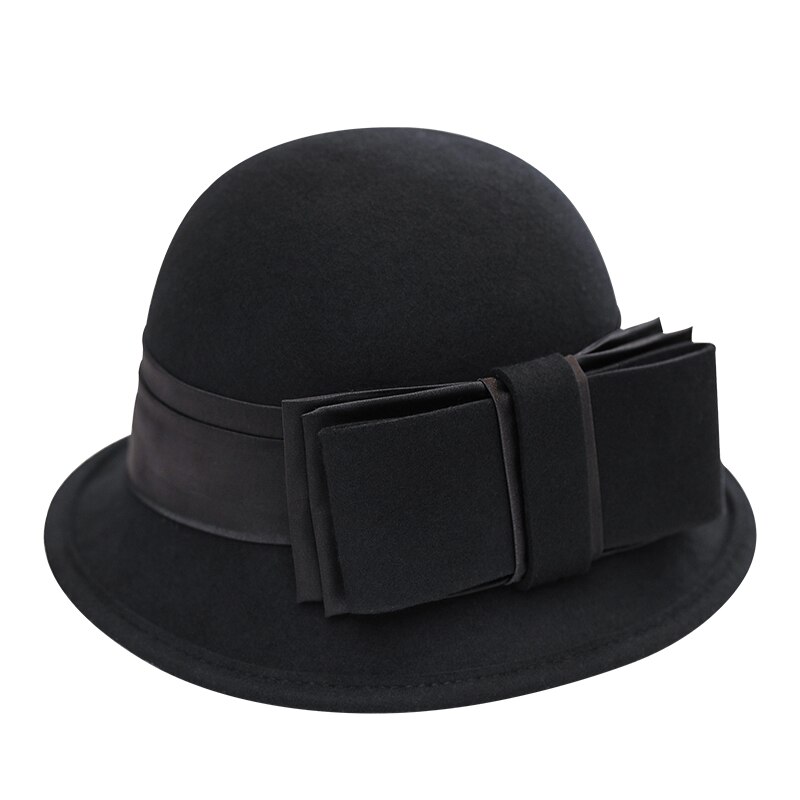 H288 Herfst Winter Wollen Dames Fedora Hoed Vrouwe... – Vicedeal