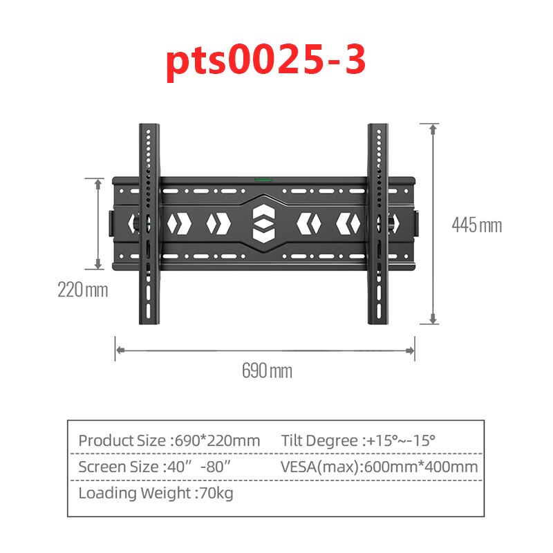 Beishi Tilt Tv Muurbeugel Voor 40 ''-80 ... – Vicedeal