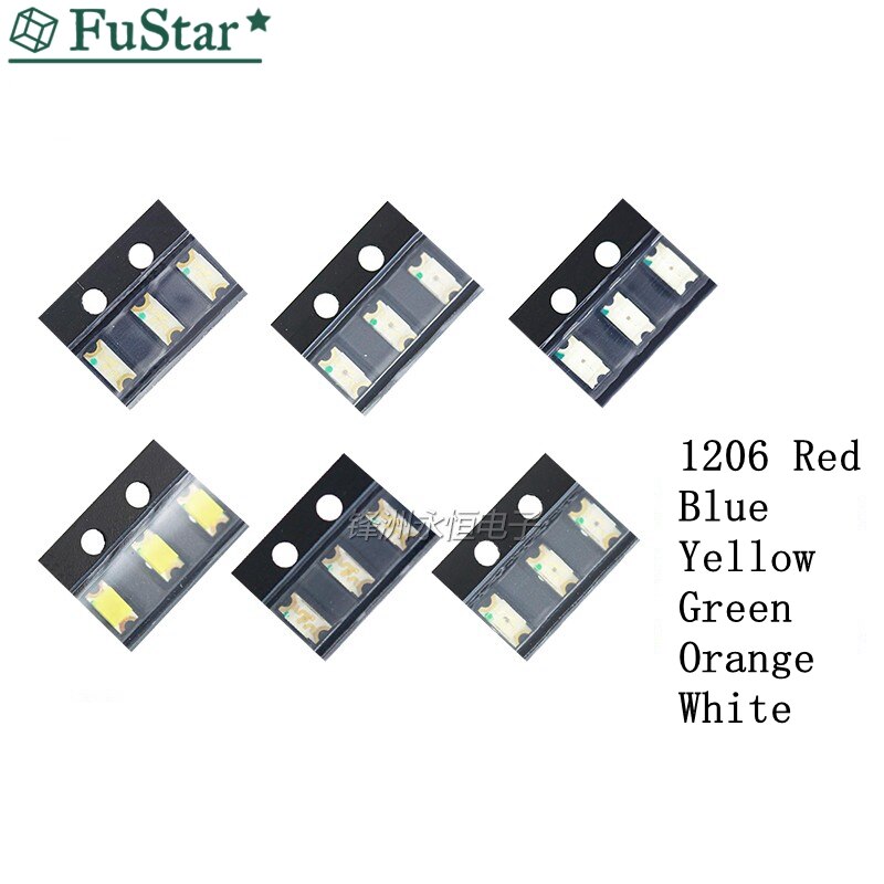 100pcs 5colors x 20pcs 1206 LED Diode Assortment S... – Vicedeal