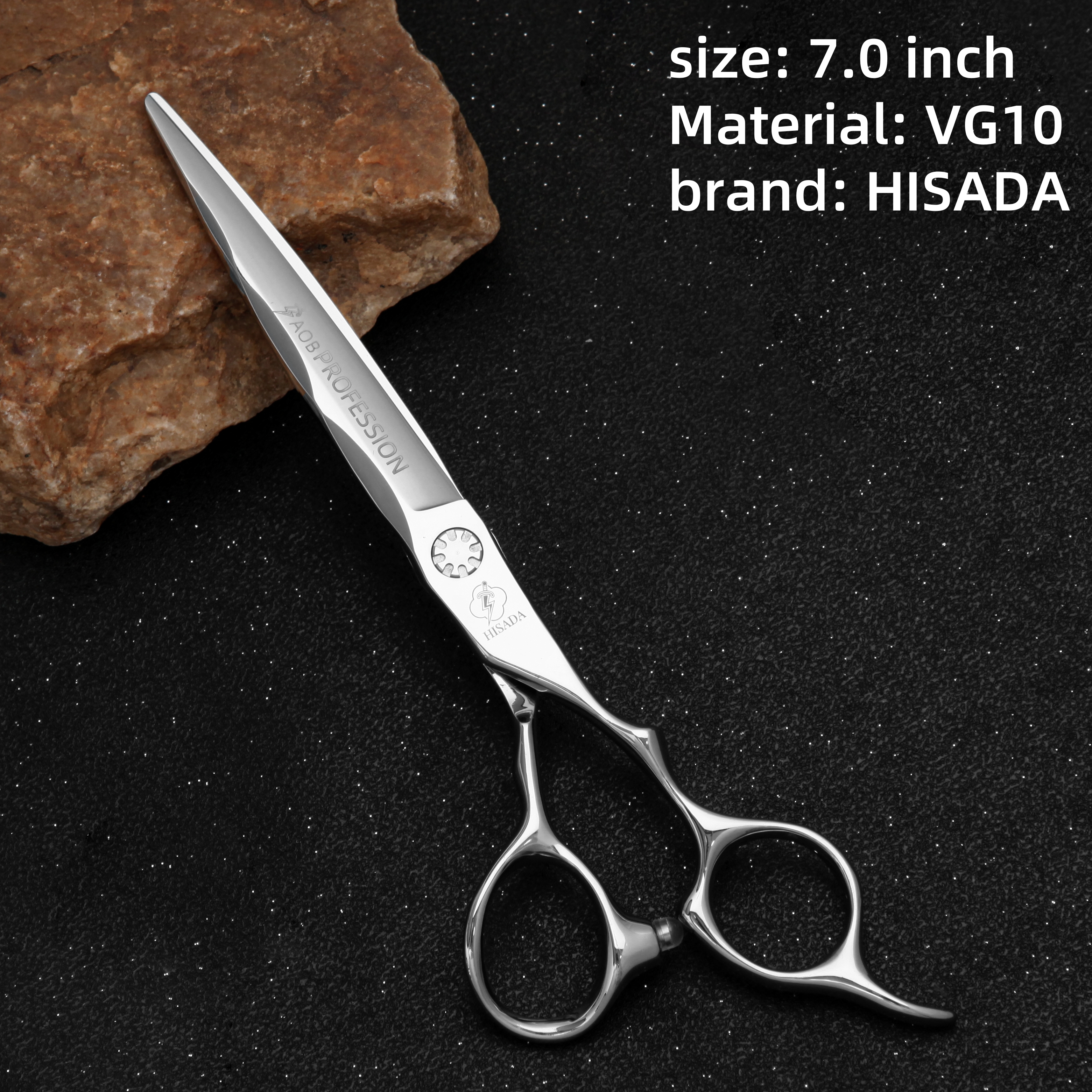 HISADA haircuts VG10 Material silver/gold/black Sc... – Grandado