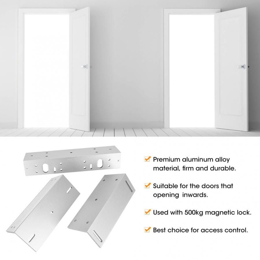 Aluminium Alloy 500kg Door Magnetic Lock Bracket L... – Grandado