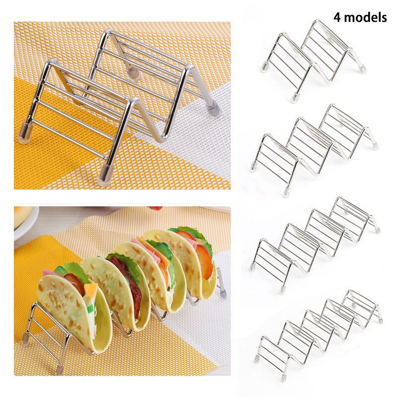 Taco Holder Stainless Steel Taco Stand Mexican Foo... – Vicedeal