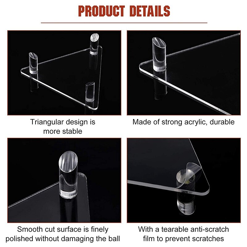 2 Stuks Acryl Ball Stand Houder Transparante Bal D... – Vicedeal