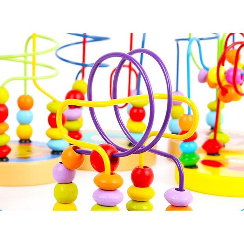 Wooden Small Bead Animal Puzzle Toys Kids Early Le... – Grandado