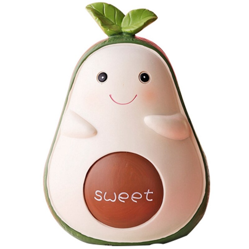AT69 -Avocado Piggy Bank Modern Home Decoration Ac... – Grandado