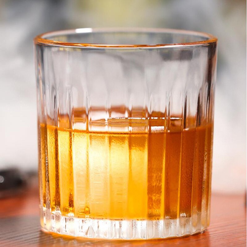 Striped Wine Glasses Cup Classic Cocktail Beer Whi... – Vicedeal