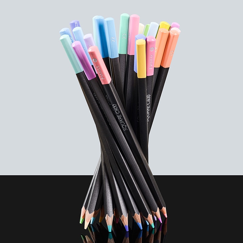 Marco Art Square Oily Colored Pencils Pink Series ... – Grandado