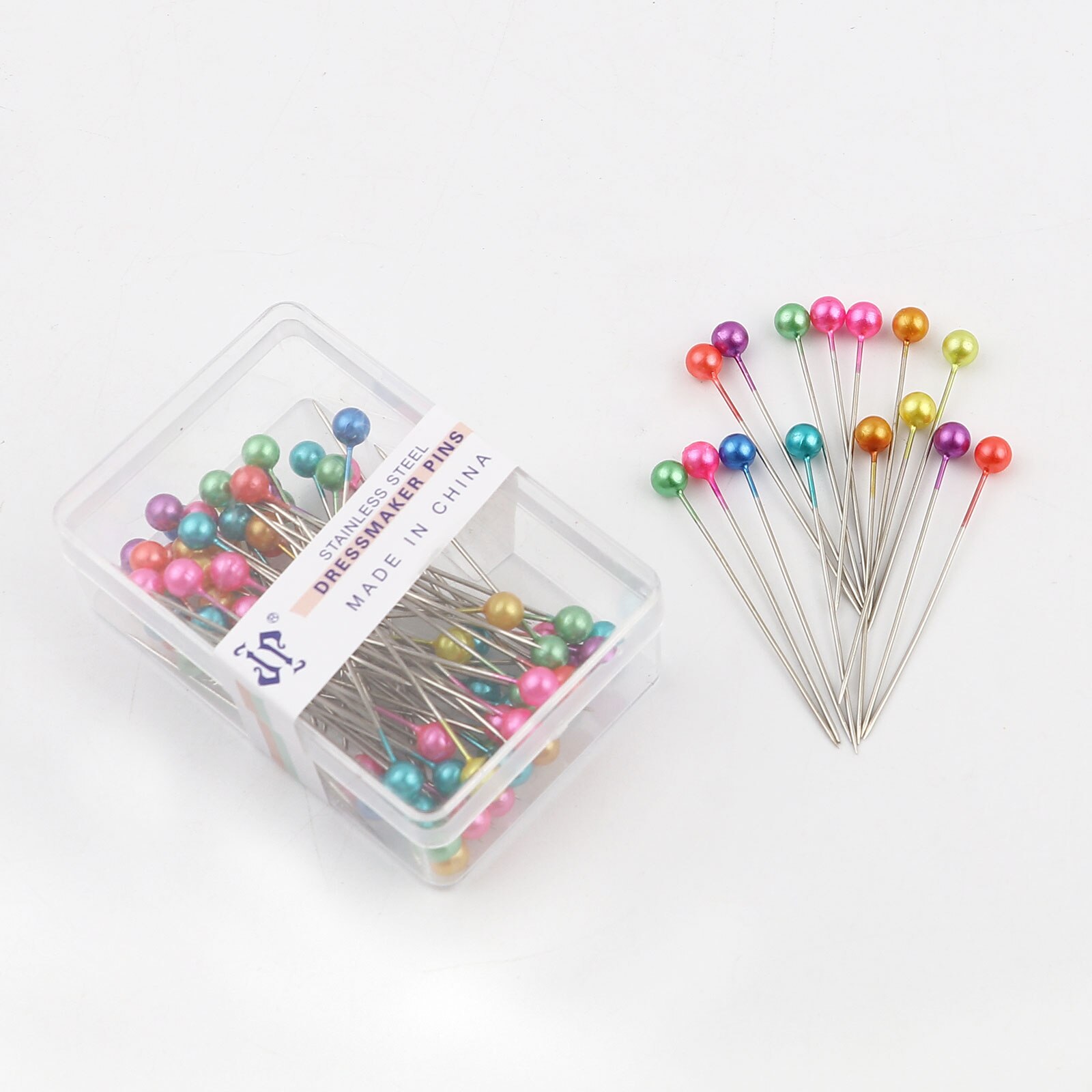 100pcs Colorful Round Pearl Head Dressmaking Pins ... – Vicedeal