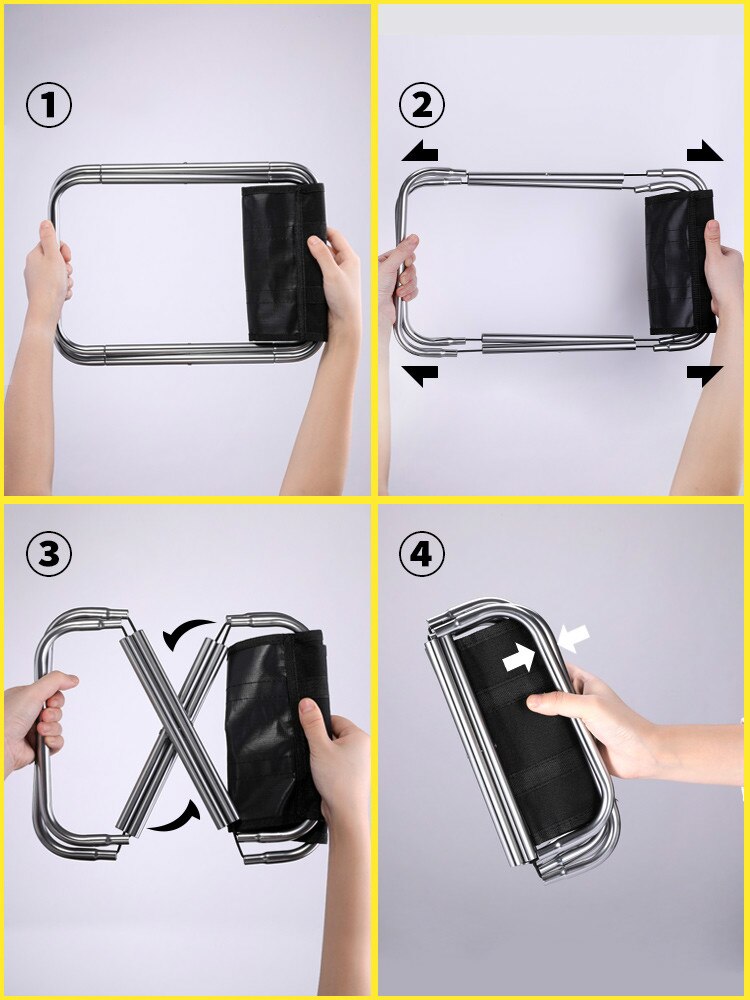 Outdoor Portable Folding Chair Bench Fishing Small... – Grandado