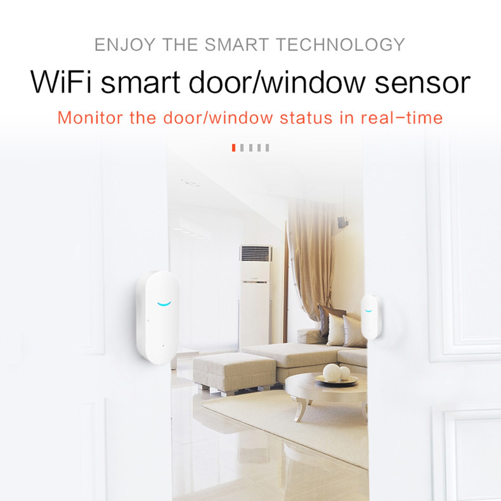 Smart WiFi Door Sensor Tuya Door Open / Closed Wir... – Grandado