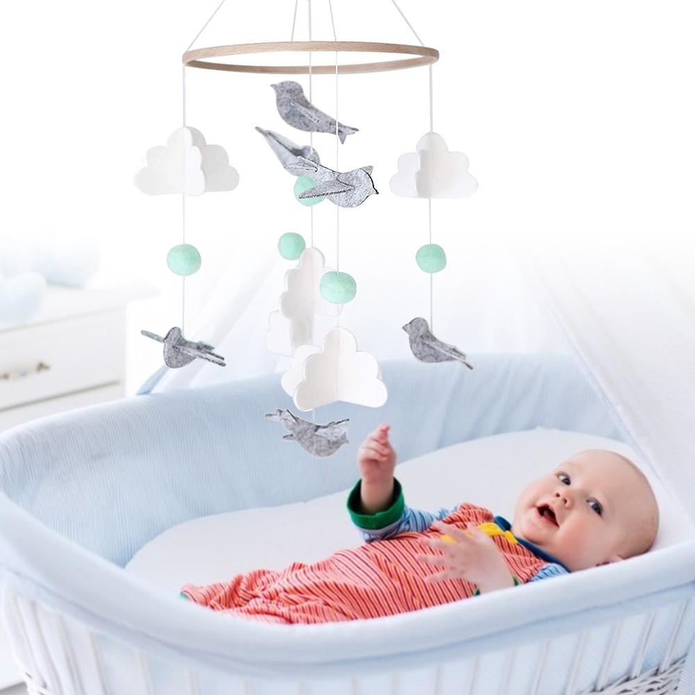 1 PCS Baby Crib Felt Ball Musical Mobile Rattle In... – Grandado