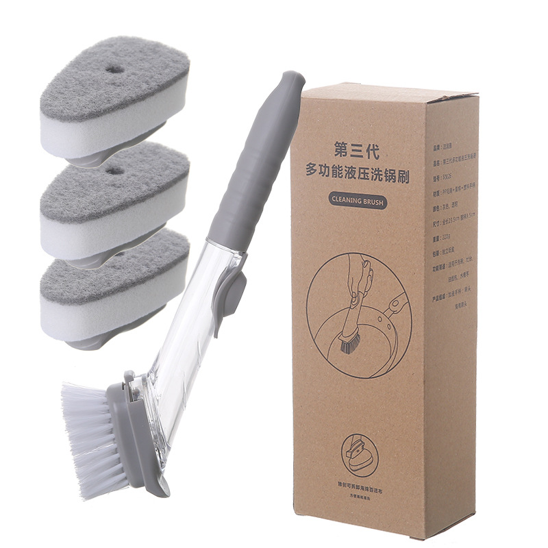 Kitchen Cleaning Brush 2 In 1 Long Handle Cleaing ... – Grandado