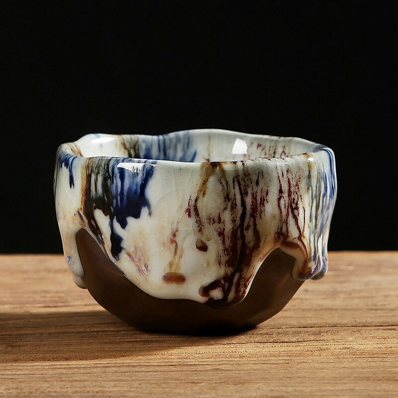 Handmade Master Cup Ru Kiln Raised Ceramic Tea Cup... – Grandado