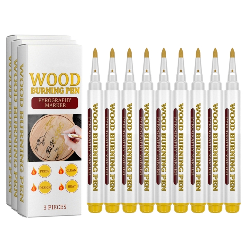 3/9 Pieces/Set Scorch Pen Wood Burning Marker Wood... – Grandado