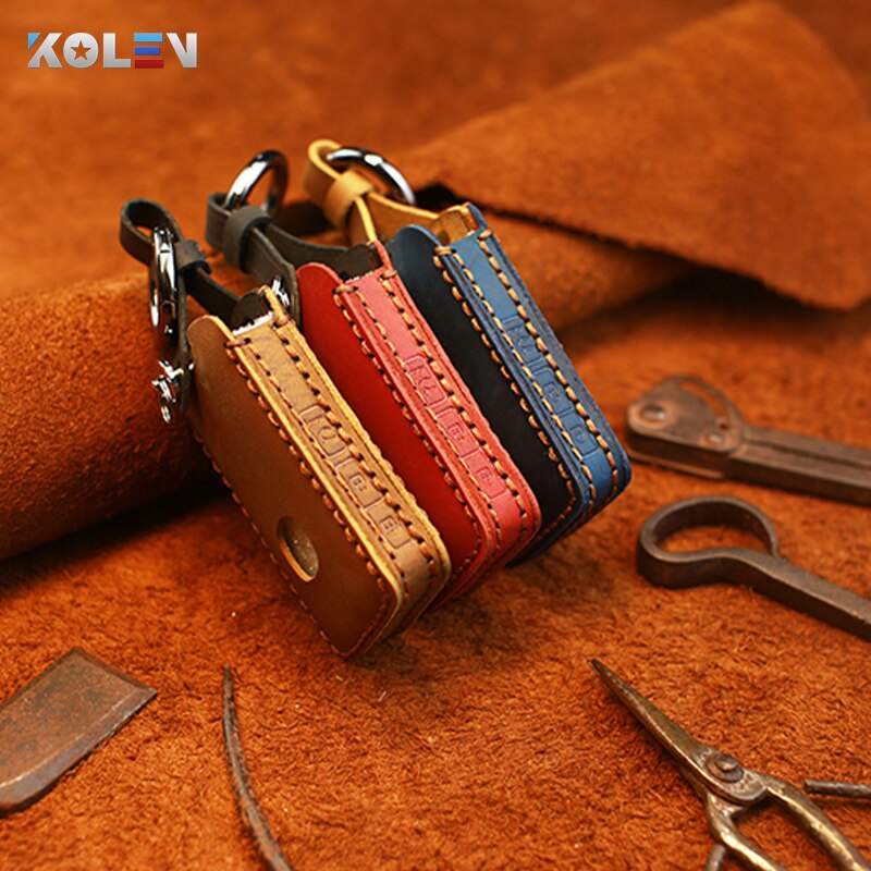 Leather Car Remote Key Case Cover Wallet Fob For Mazda 3 Alexa CX4 CX5 ...