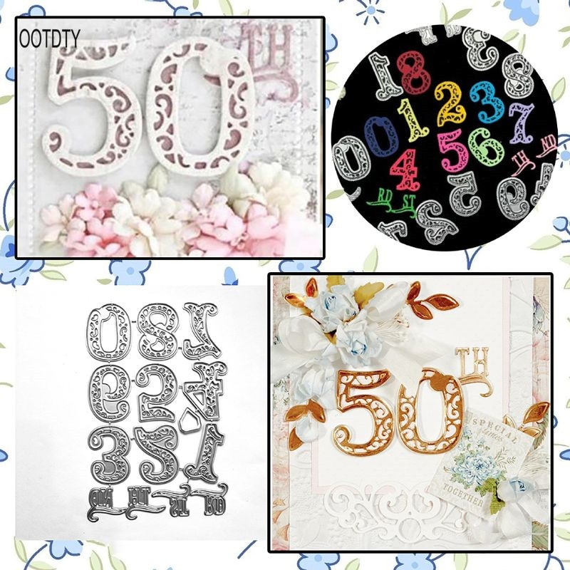 Carbon Steel Cartoon Math Numbers Cutting Die Embo... – Grandado