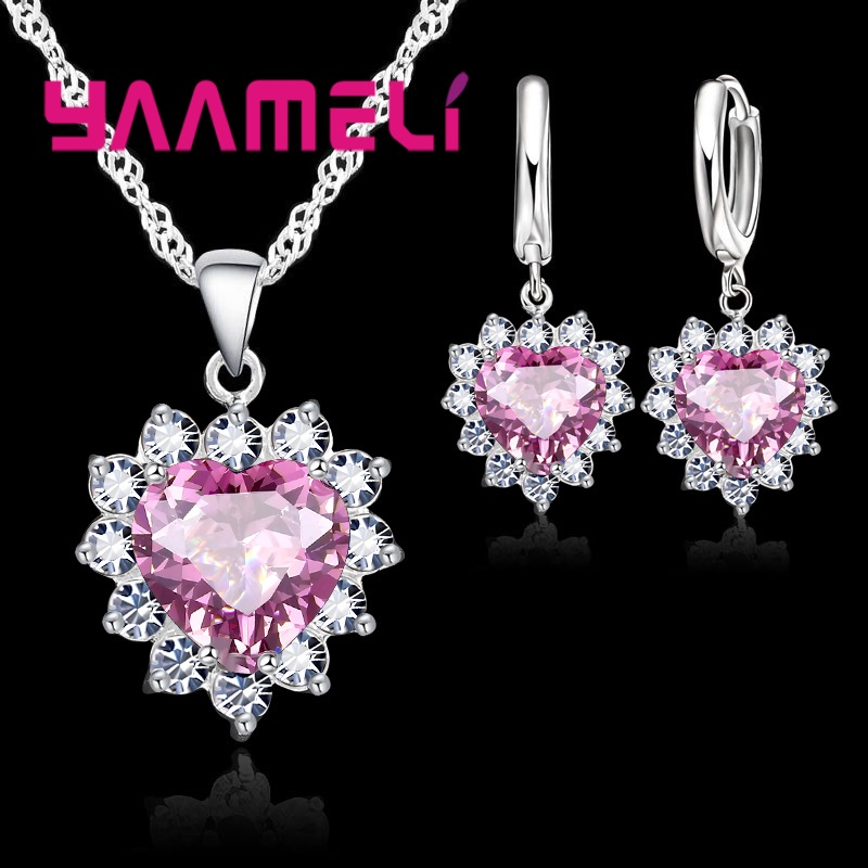 Trendy 925 Sterling Zilveren Sieraden Set Voor Vro... – Grandado