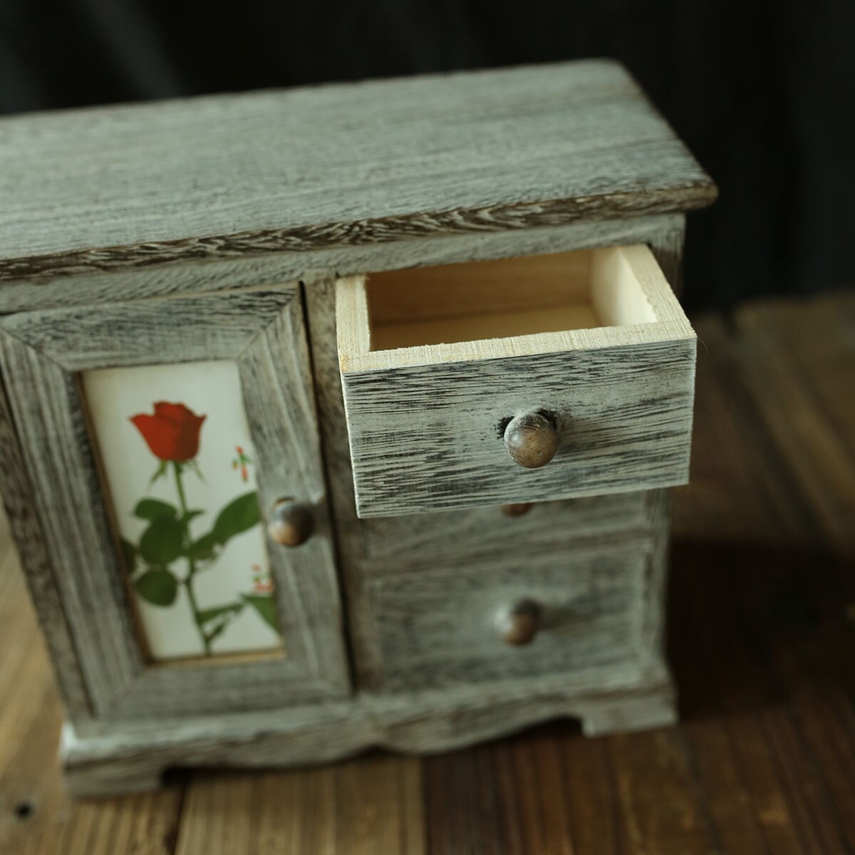 Wooden Jewelry Box Retro Style Solid Wood Storage ... – Grandado