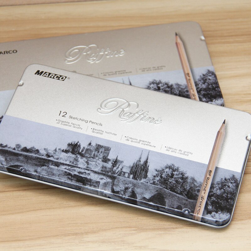 12Pcs 3 H - 9B art pencil sketch pencil drawing of... – Grandado