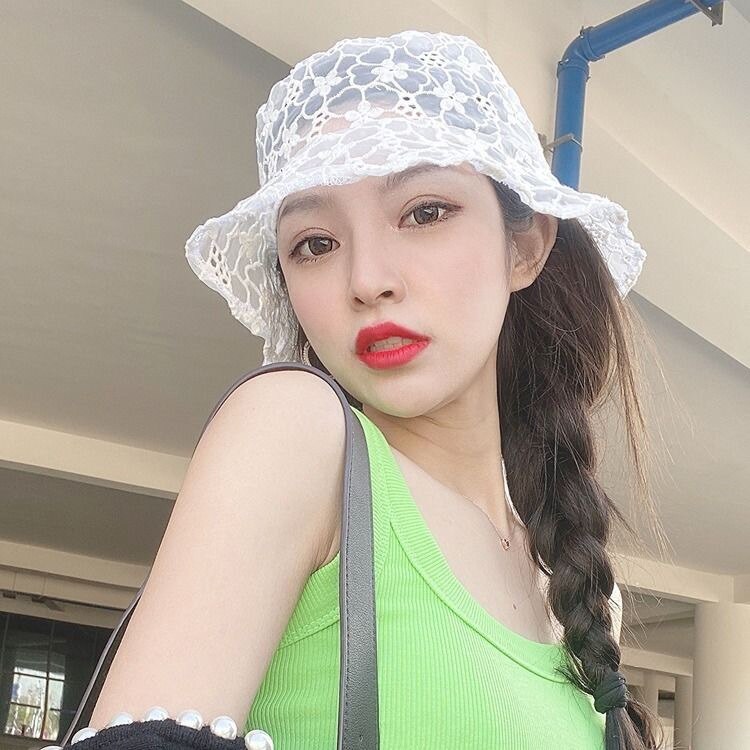 LACE Hat for WOMEN Soft Lace Flower Hat White Wide... – Grandado