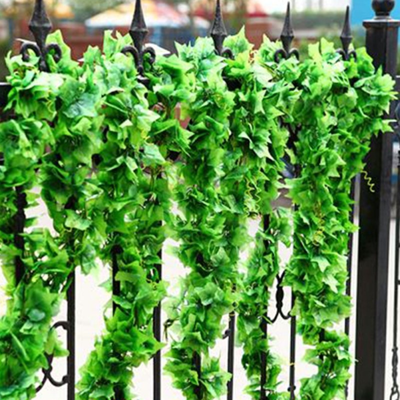 2.4M Artficial Vine Silk Ivy Green Plants Artifici... – Grandado