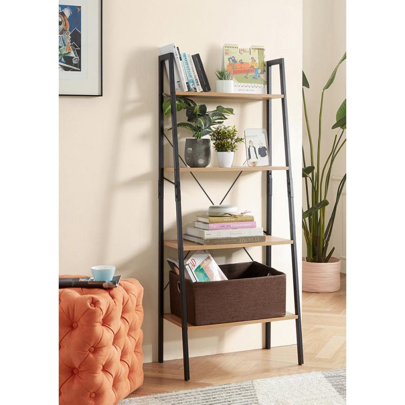 Boekenplank Boekenkast Opslag Shelve 4-Tier Boeken... – Vicedeal