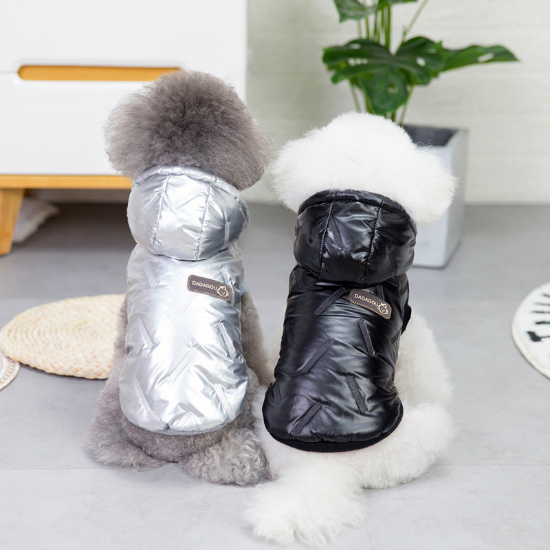 Dog Hooded Jacket Pet Winter Clothes Waterproof Pu... – Grandado
