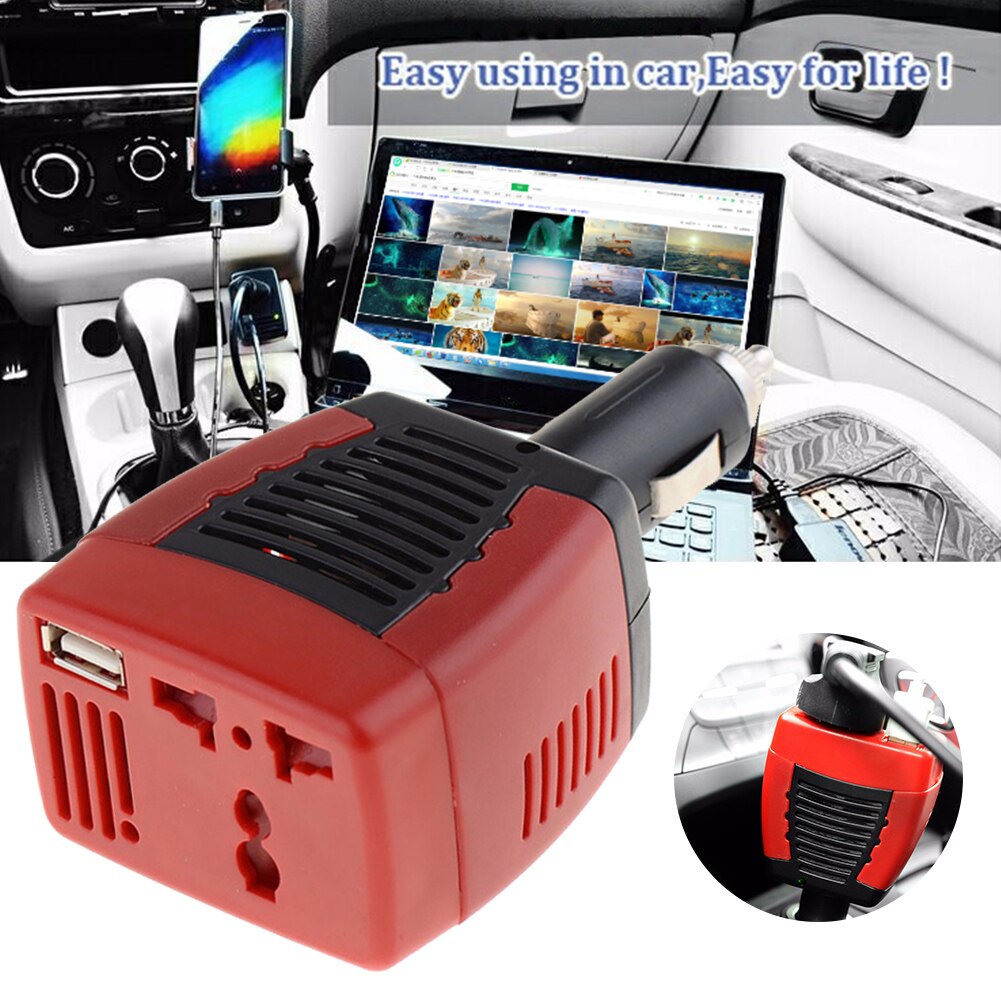 12V to 220V Universal Car Inverter 75W Voltage Pow... – Grandado