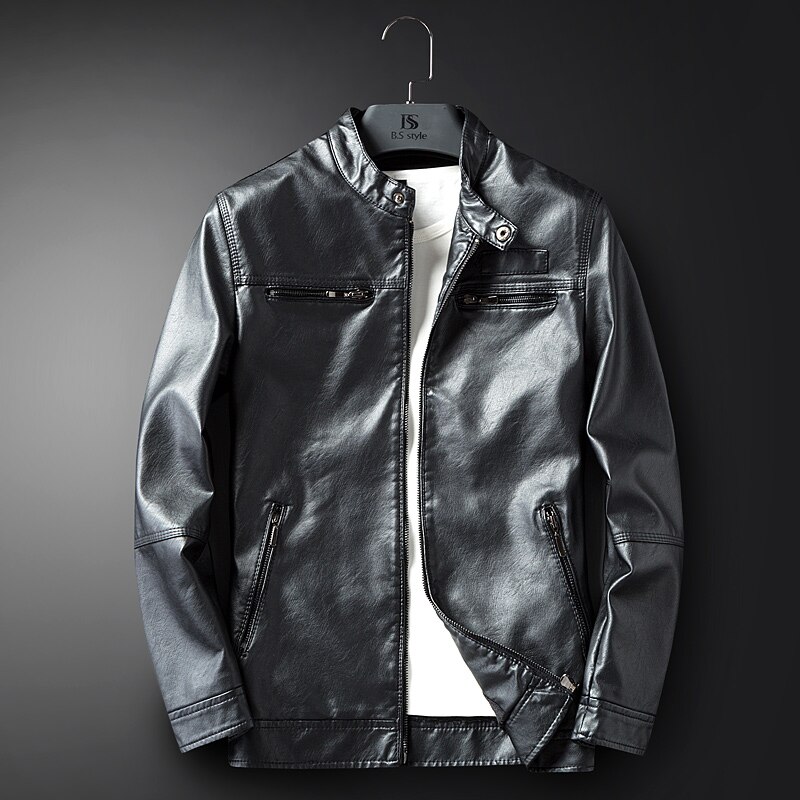 Faux Leather Jackets Brand Motorcycle Leather Jack... – Vicedeal