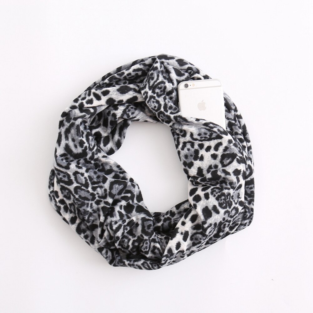 HanXi Secret Pocket Scarf with Zipper for Women Tr... – Grandado