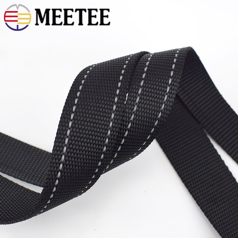 Meetee 10Yards 20/25mm Reflective Nylon Webbing St... – Grandado