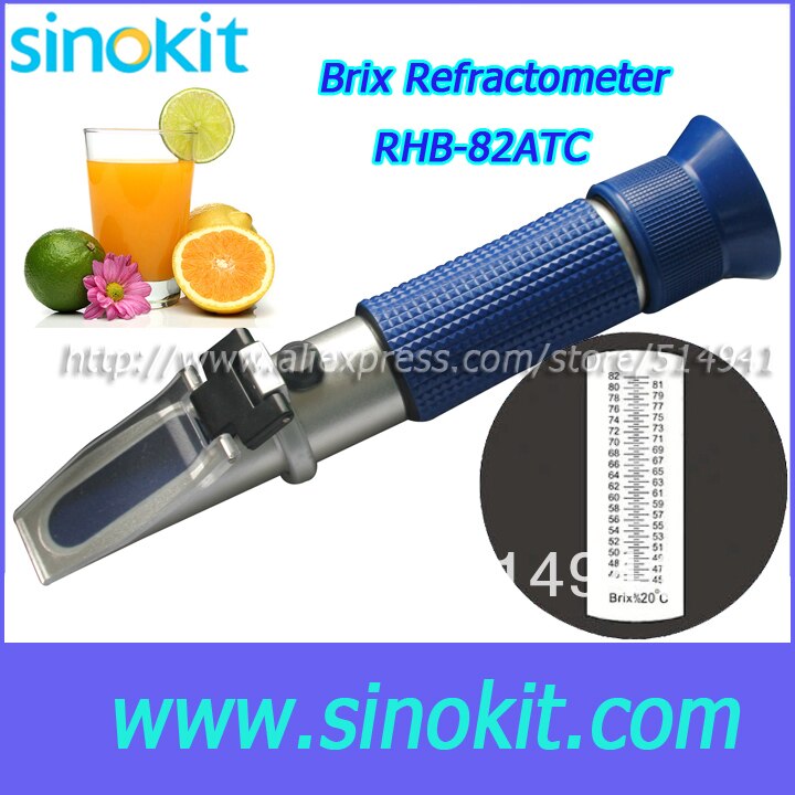 Draagbare Brix 45-82% Refractometer (Blauw) RHB-82... – Grandado