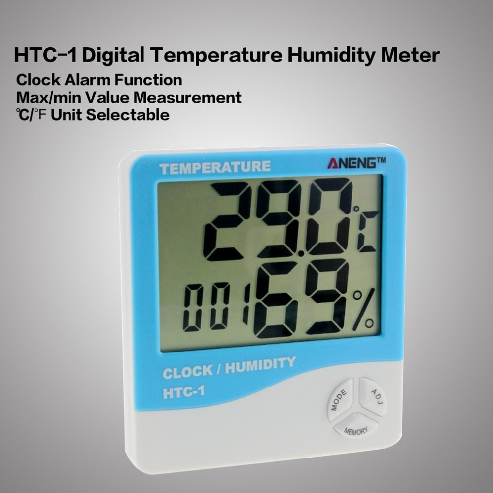HTC-1 Indoor LCD Electronic Digital Temperature Hu... – Vicedeal