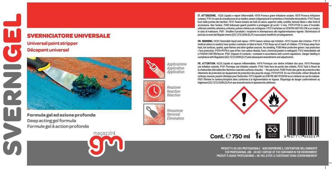 Gm Sverni Gel, Sverniciatore Universale In Gel Pro... – Grandado