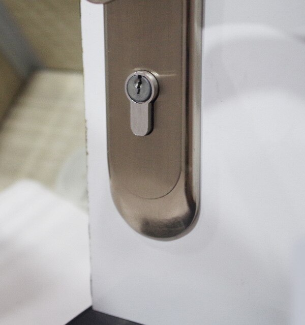 [] Aluminum Lock Doorknob Protector Door Lock Machinery Lock Bearing ...