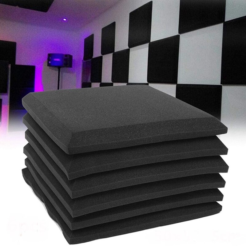 6 Pcs Wall Soundproof Acoustic Foam Studio Sound A... – Vicedeal